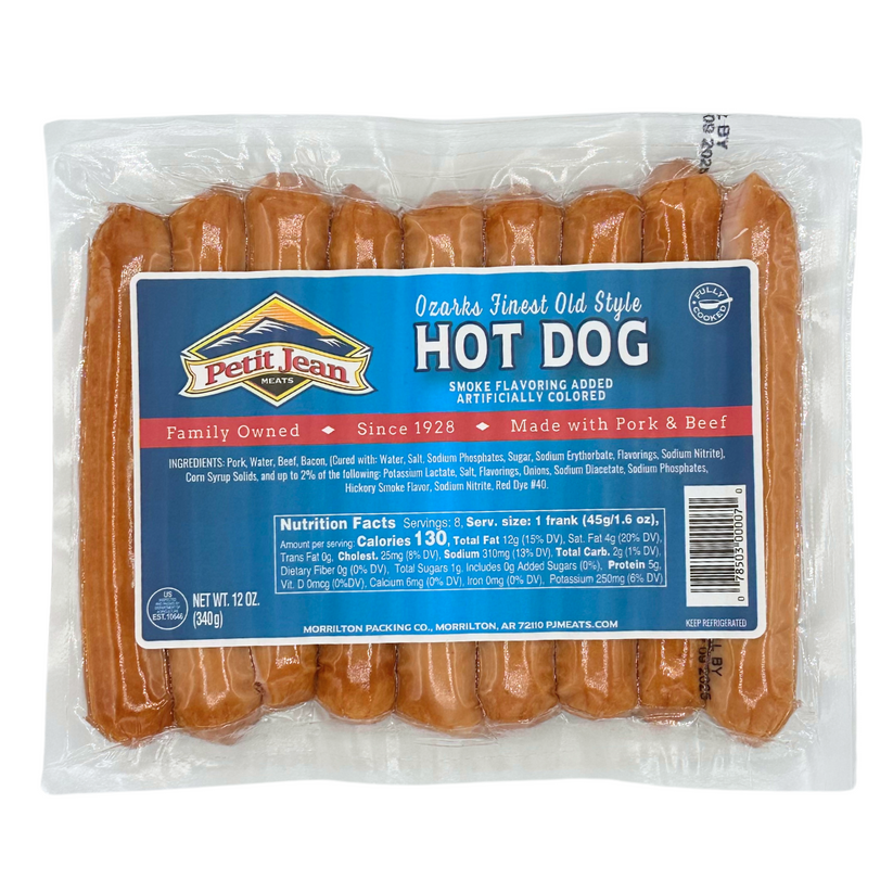 Hot Dogs, Petit Jean 12oz (4- packages) & Chili, 14 oz (2 -packages ...